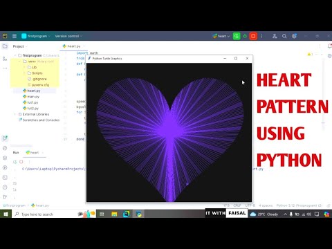 Amazing Heart Shape Pattern Using Python Turtle How To Create