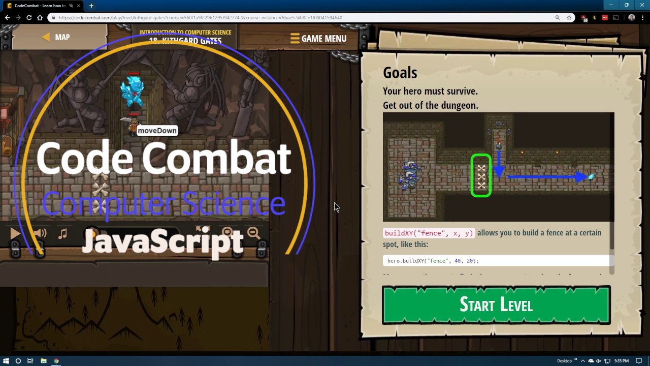 Codecombat Level 18 Kithgard Gates Javascript Tutorial With Solution