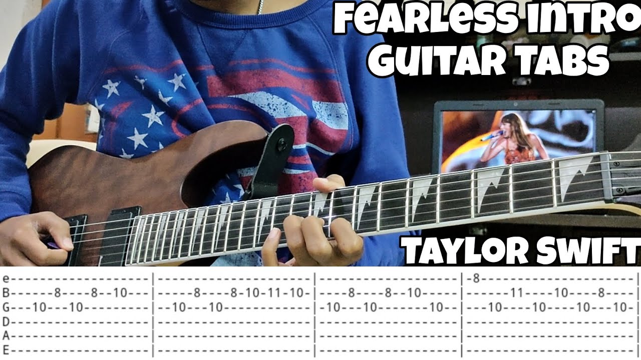 How To Play Fearless Intro On Guitar With Lesson Chords