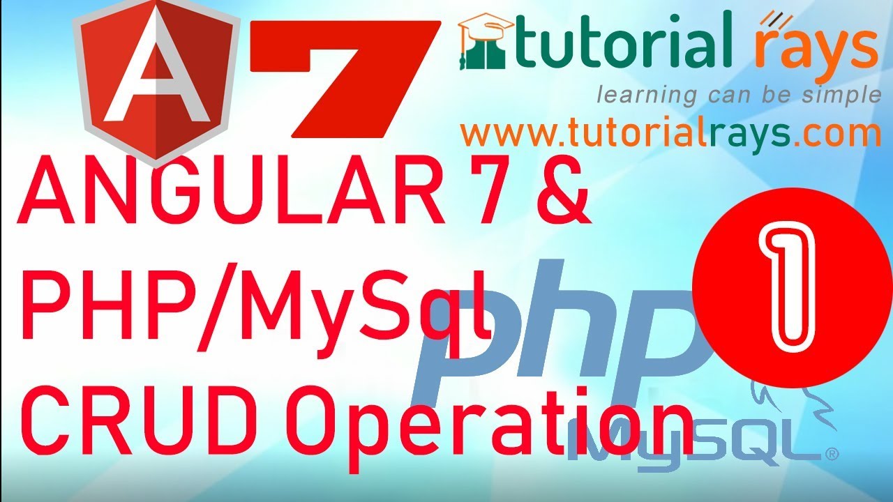 Part 1 2022 Angular Php Mysql Crud Operation Angular 12 13 Php
