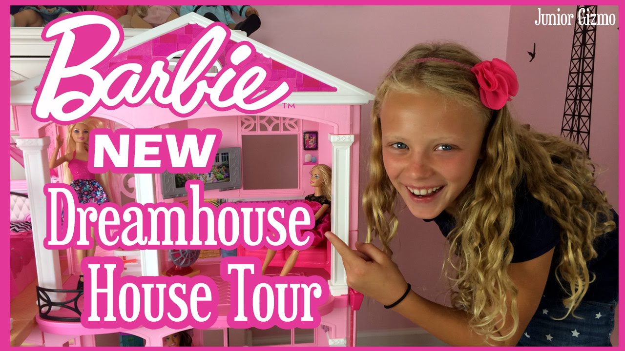 New Barbie Dreamhouse Full House Tour By Baby Gizmo Youtube