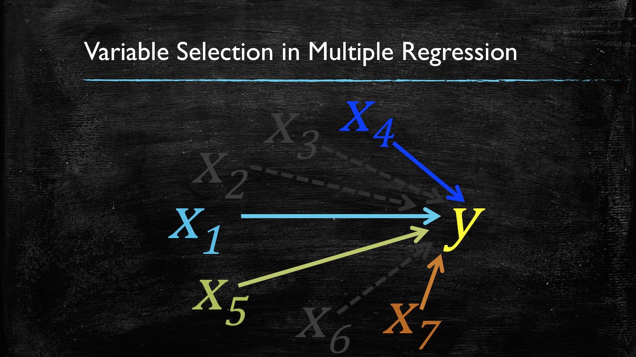 Video 6 Variable Selection Youtube