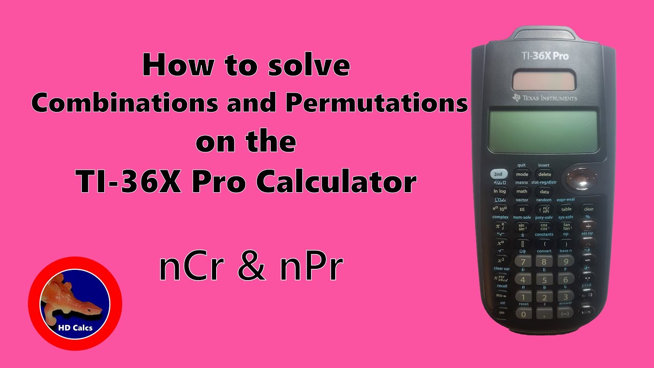 Ti Calculator Tutorial Combinations Permutations