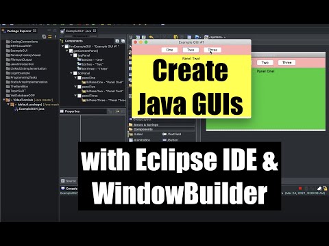 Java Guis With Eclipse Ide And Windowbuilder Youtube