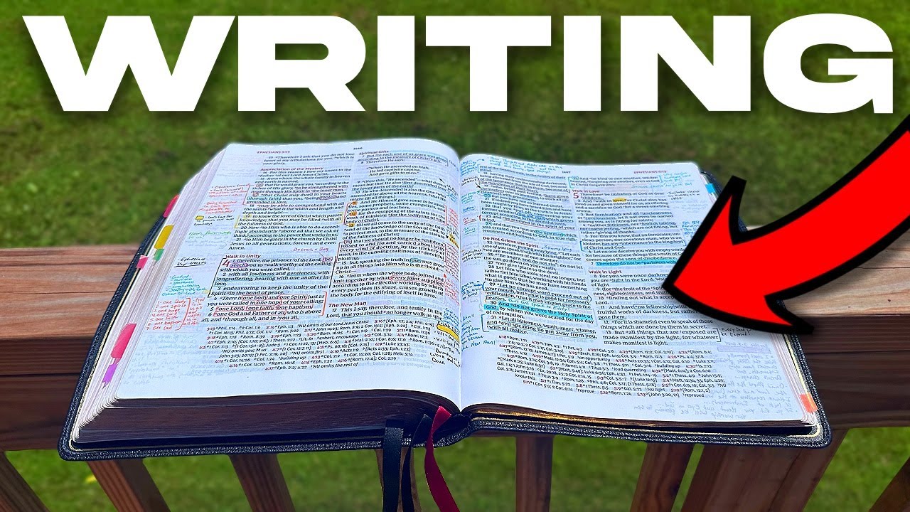 How I Write In My Bible Bible Note Taking System Simple Youtube