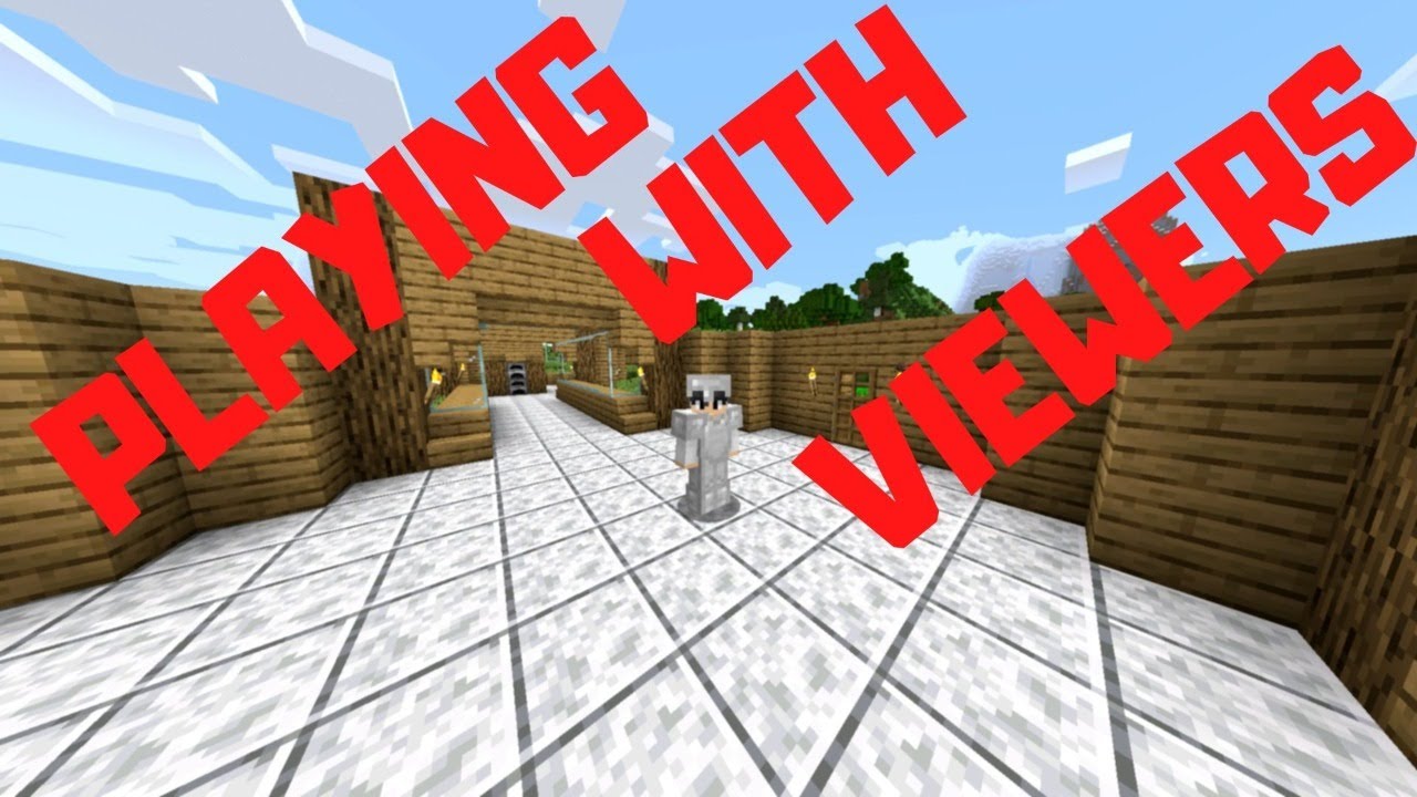 Playing With Viewers On Minecraft Youtube