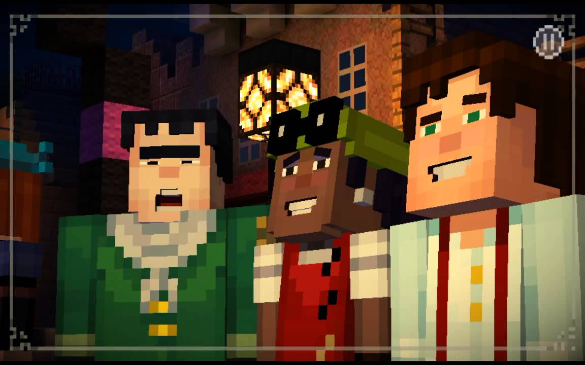 Minecraft Story Mode Jumping Off A Bridge Ep 2 Youtube