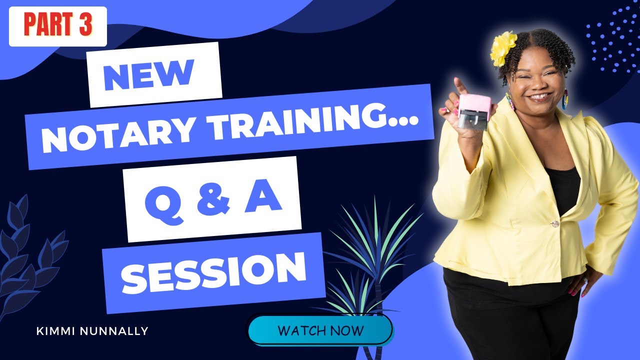 Part Three New Notary Training How To Start A Notary Business
