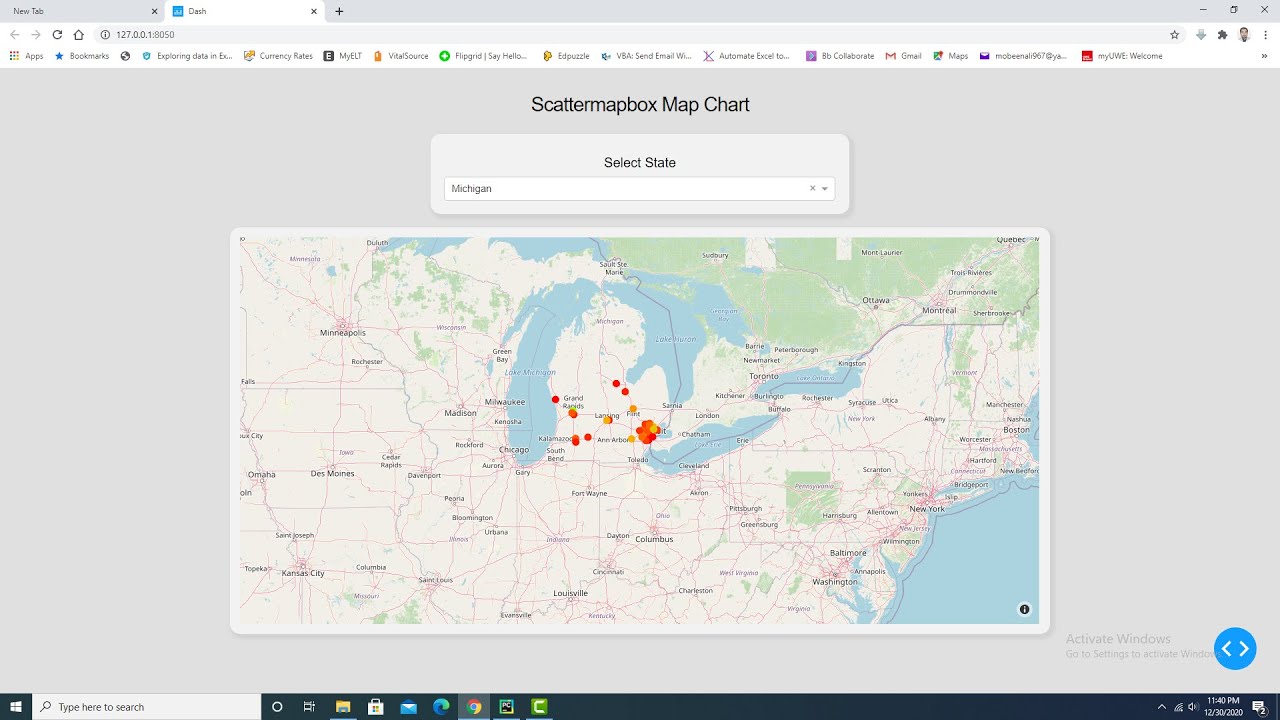 Dynamic Zoom On Scattermapbox Map Chart With Drop Down List In Plotly