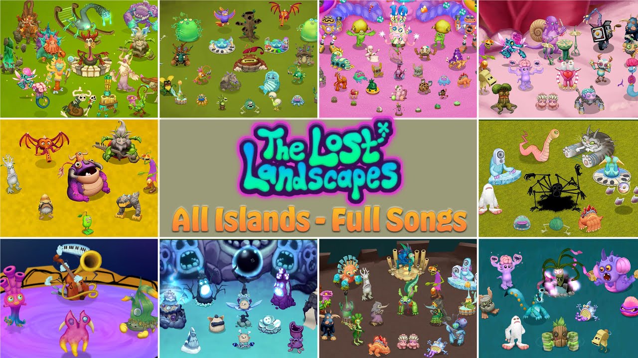 The Lost Landscapes All Islands All Songs 4k My Singing Monsters
