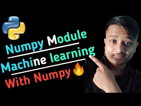 Machine Learning With Numpy Library In Python Pythonepoint Youtube