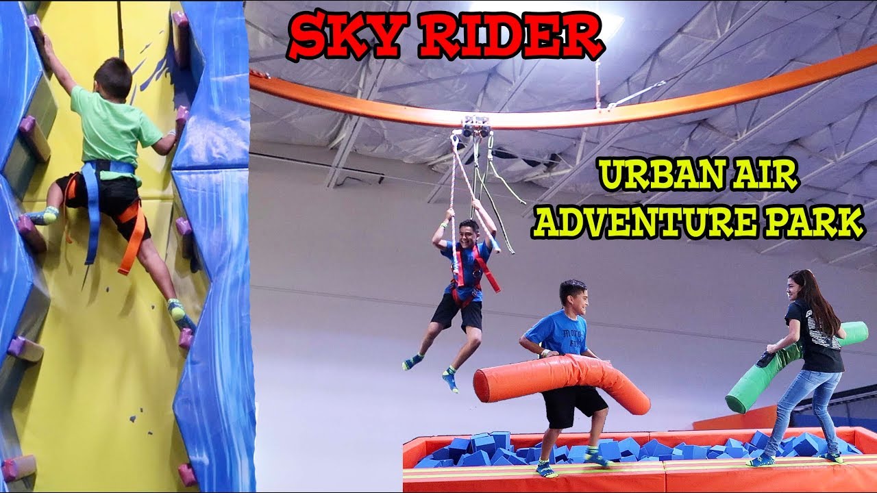 Sky Rider At Urban Air Adventure Park Youtube