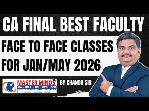Ca Final Best Faculty Face To Face Classes For Jan May 2026 Youtube