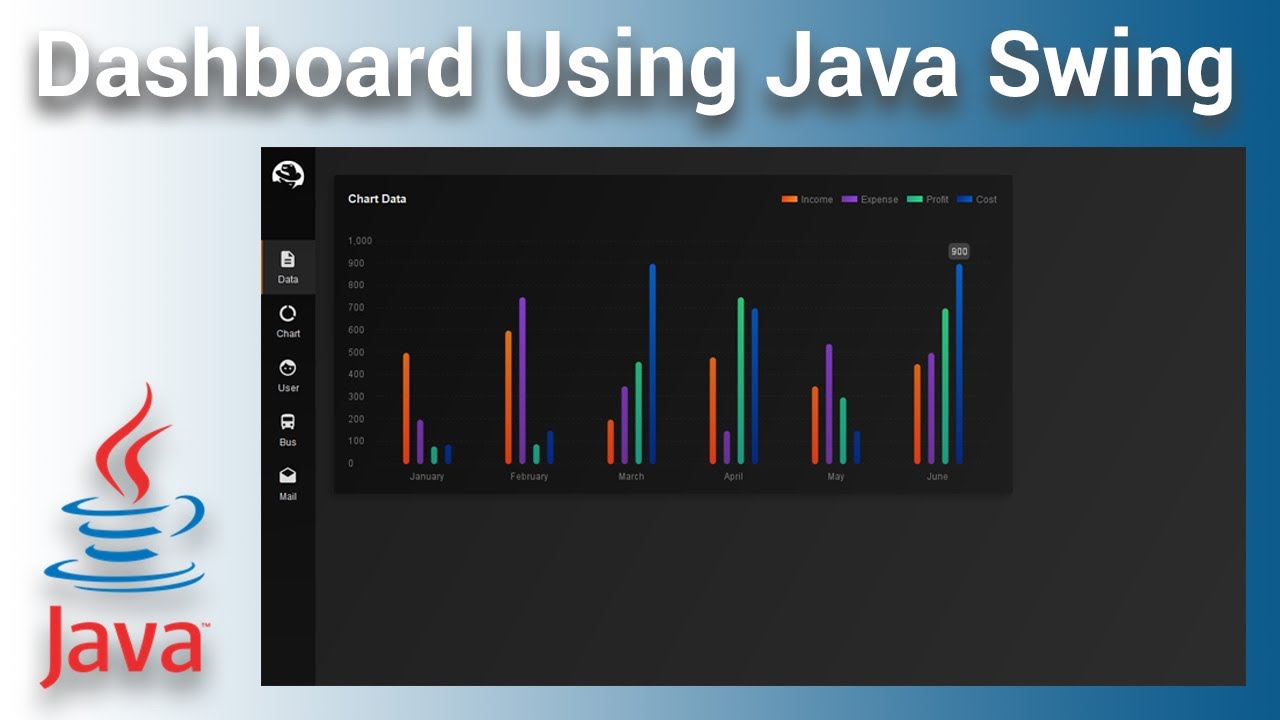 Java Swing Ui Design Create Dashboard Using Java Swing Youtube