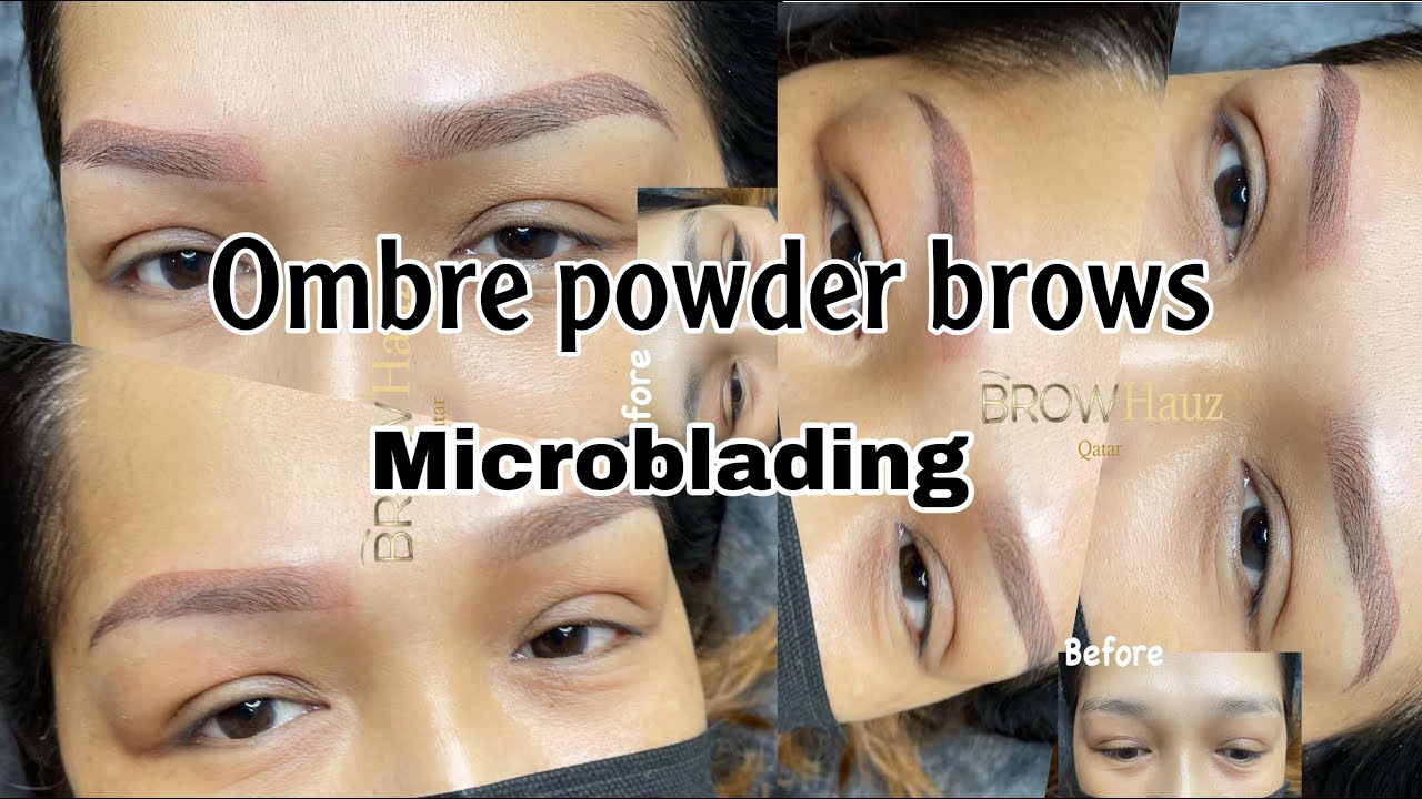 I Got Ombre Powder Brows The Process Ombrebrows Edmarie Vlogz