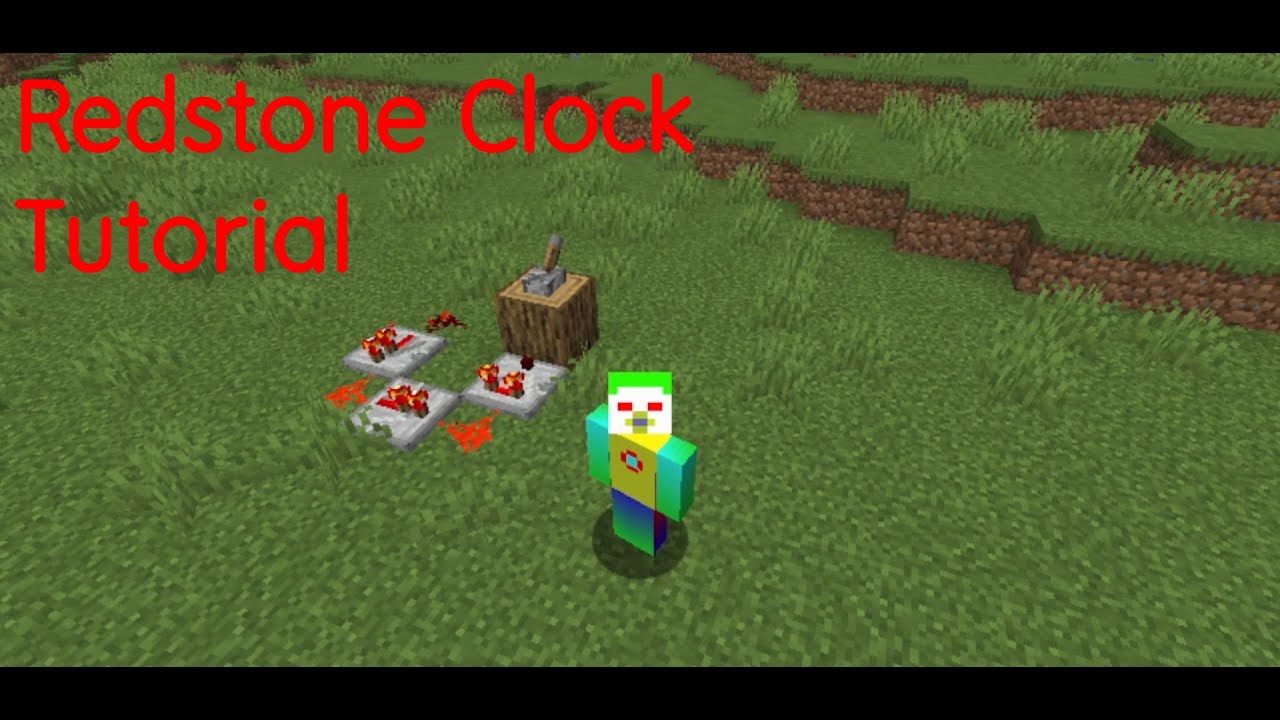 Redstone Clock Tutorial Youtube