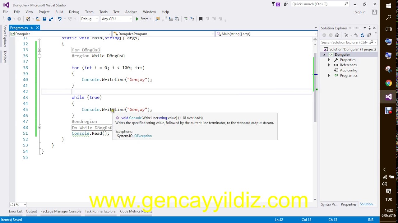 10 C While Döngüsü Youtube