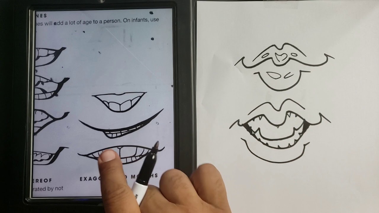 How To Draw Caricature Mouths
