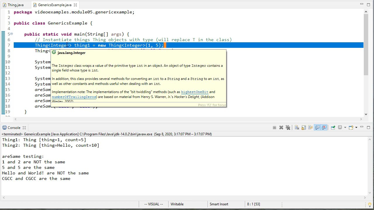Java Generic Classes Generic Methods Youtube
