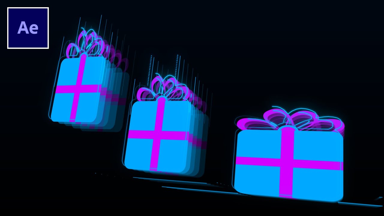 After Effects Tutorial Simple Way To Animate A Gift Box Free Project