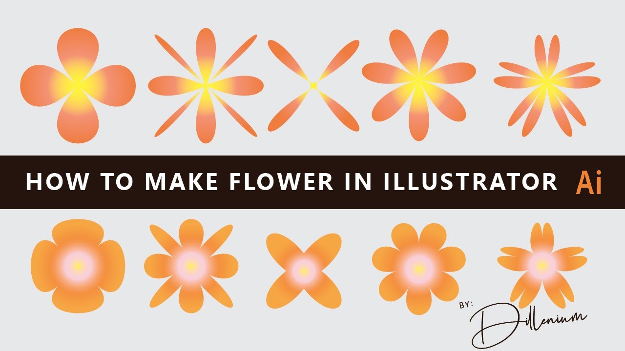 How To Create A Flower In Illustrator Adobe Illustrator Quick Tips