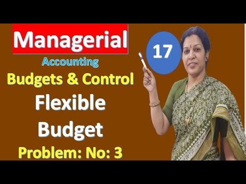 17 Flexible Budget Problem No 3 From Budgets Budgetary Control