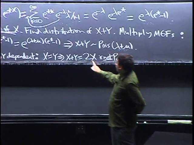 Lecture 18 Mgfs Continued Statistics 110 Video Summary And Q A Glasp