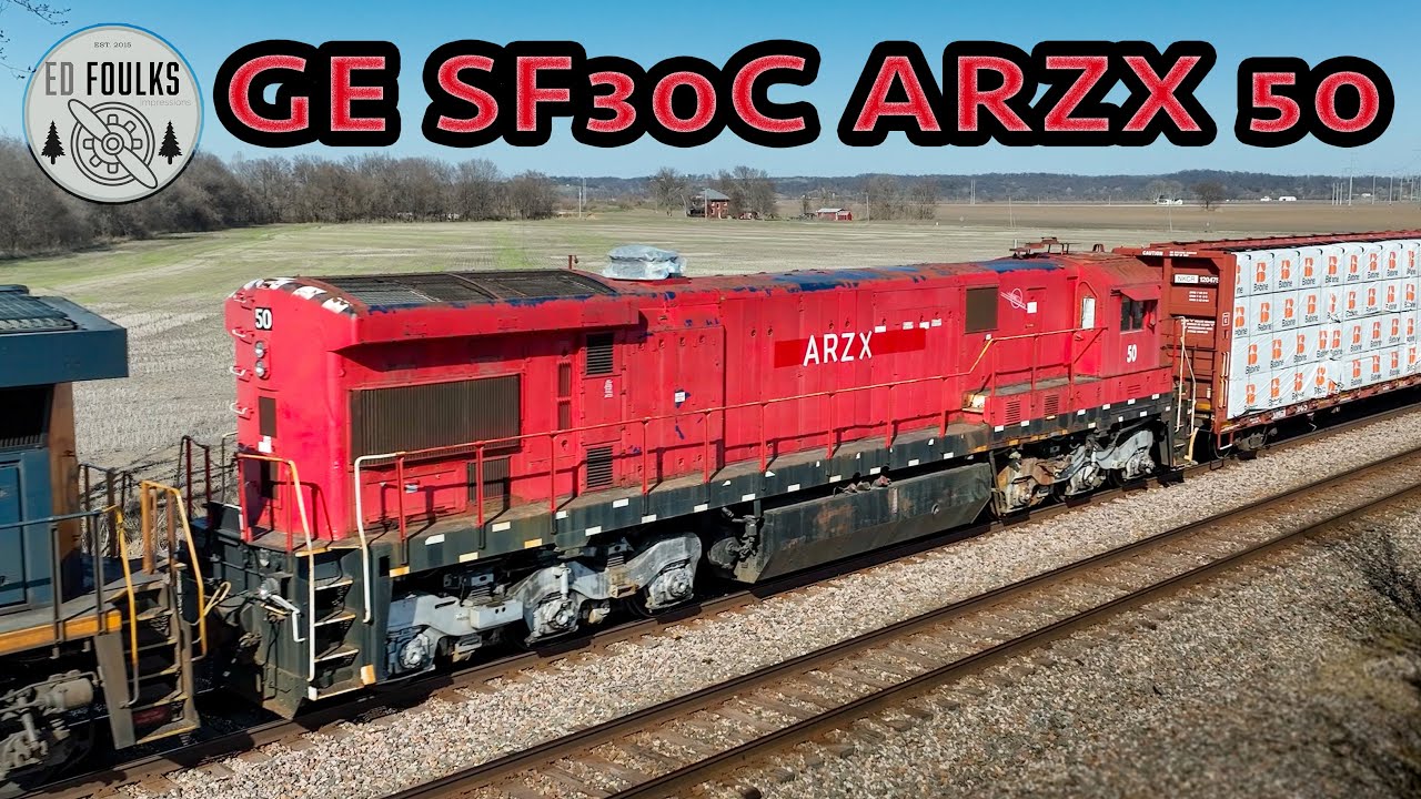 Former Atsf 8728 Rebuilt As Ge Sf30c And Now Marked As Arzx 50 Travels
