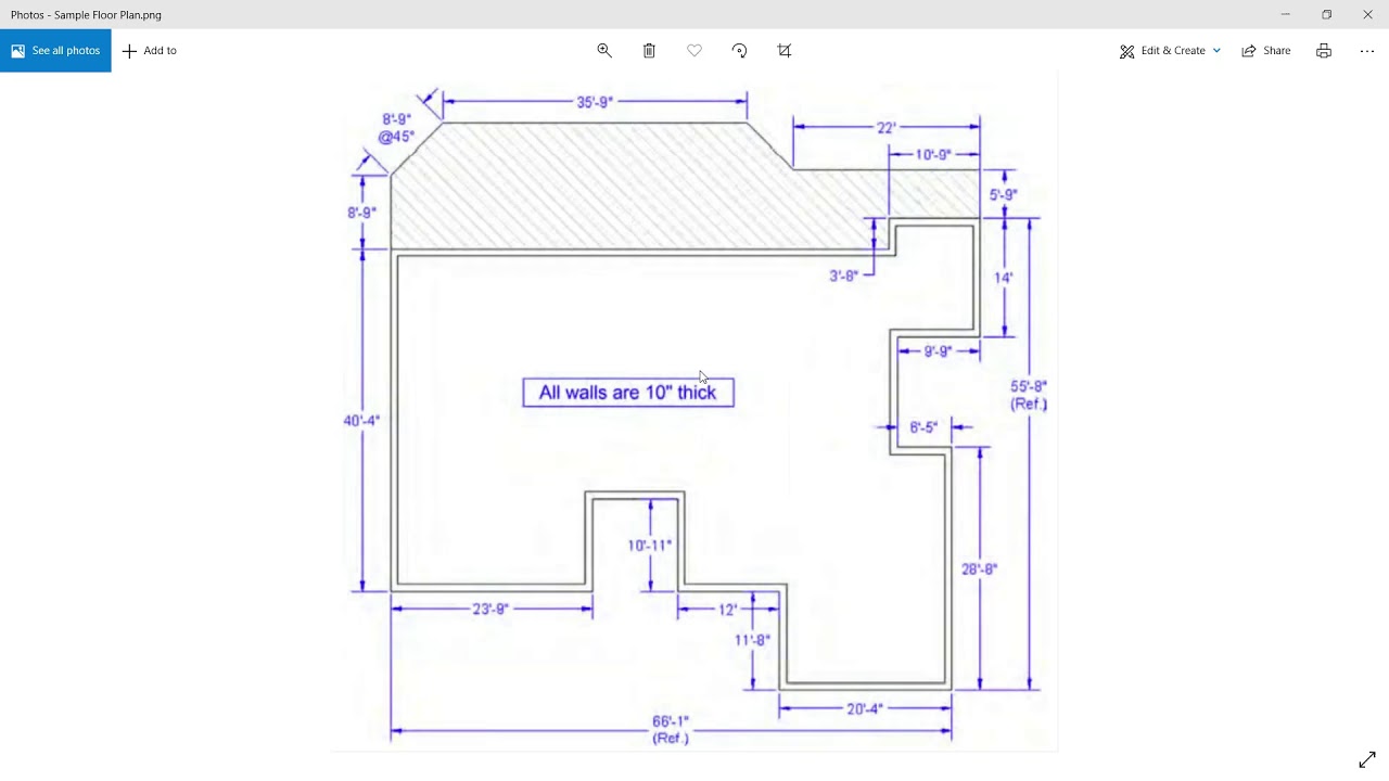 Sample Floor Plan Part 1 Youtube