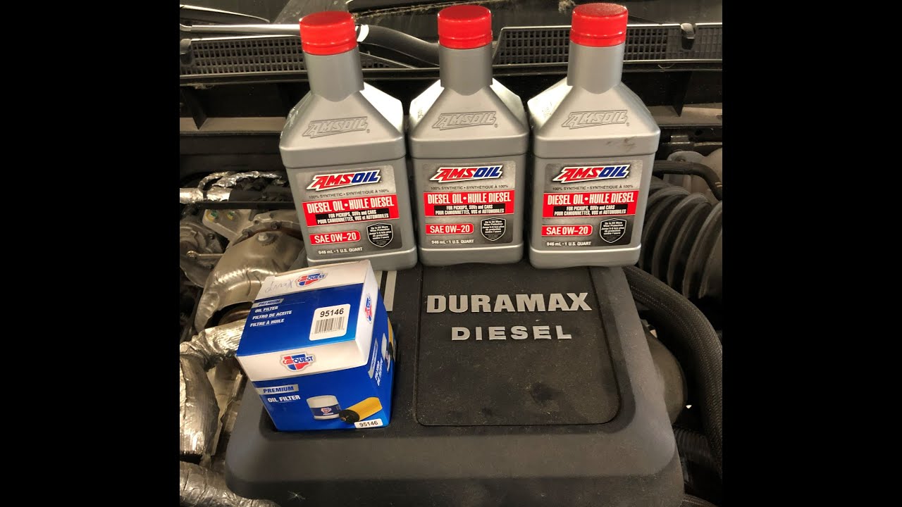 3 0 Duramax Oil Change Diy Youtube