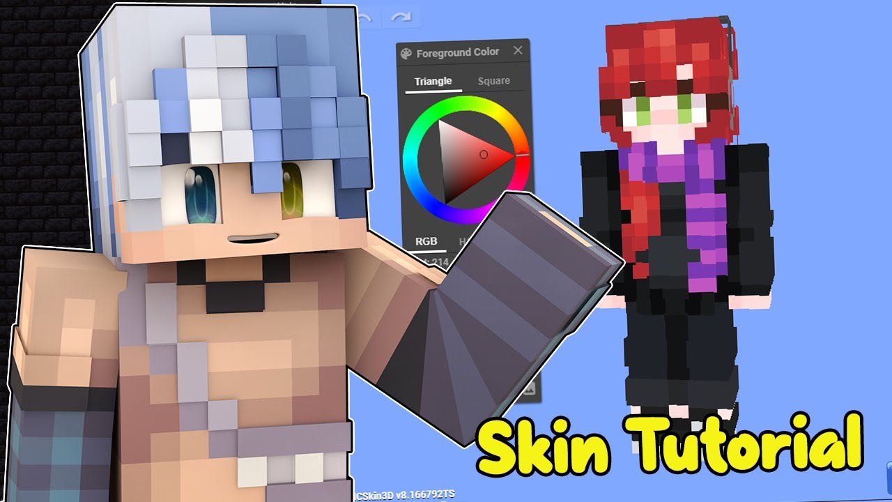 How I Make My Minecraft Skins Skin Tutorial Youtube