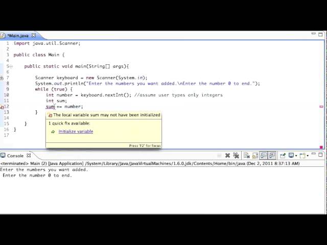 Java Programming Tutorial 3 Adding Integers Learn Python 3