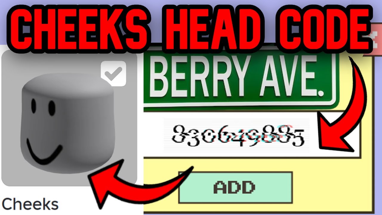 How To Get Cheeks In Berry Avenue Cheeks Head Code 2026 Youtube