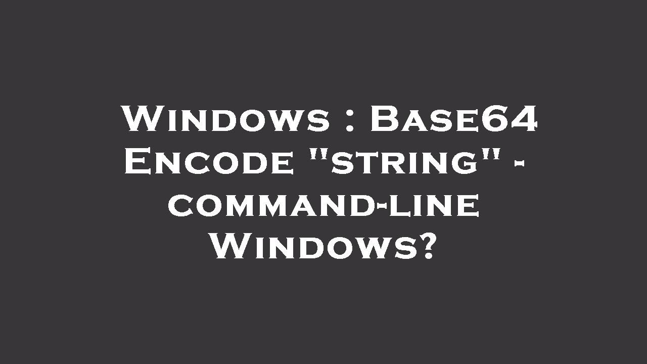 Replace String Command Line Windows At Anglea Ramos Blog