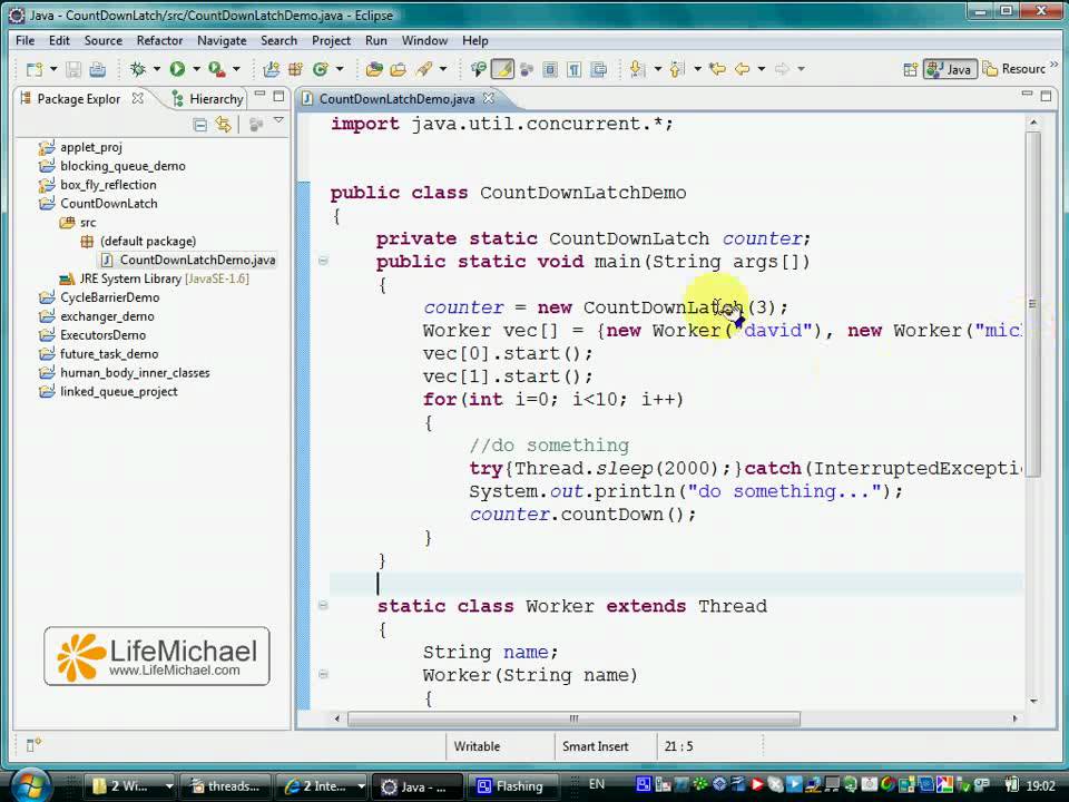The Countdownlatch Class Youtube