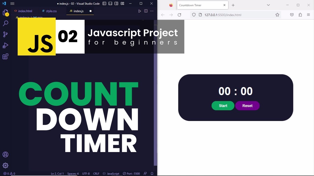 Asmr Programming Countdown Timer Project From Scratch Youtube