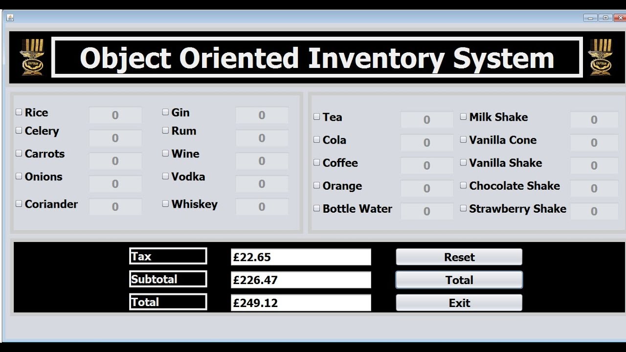 How To Create An Object Oriented Inventory System In Java Netbeans