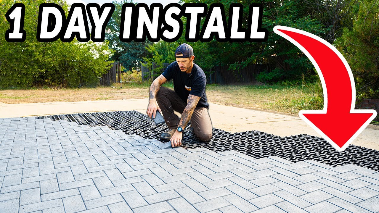 Easiest Patio Pavers You Ll Ever Install Youtube