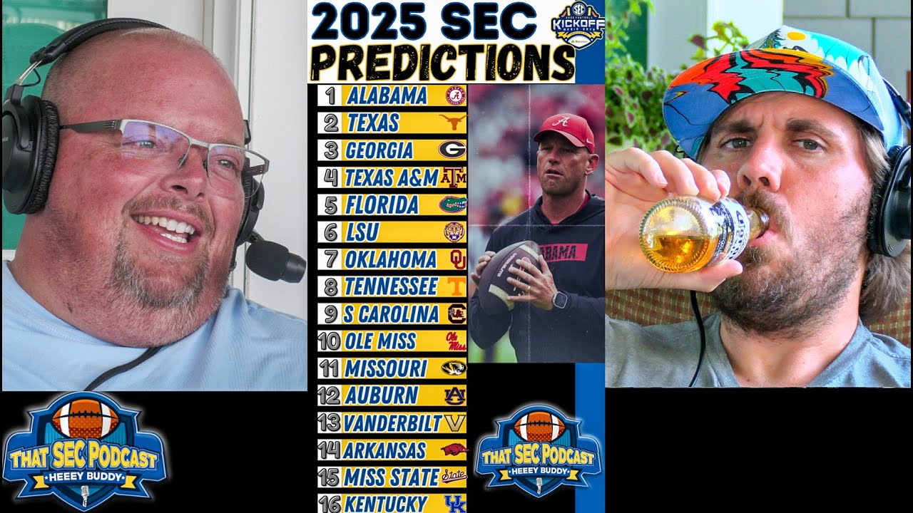 Sec Football Predictions 2025 Mike S Media Days Ballot Youtube