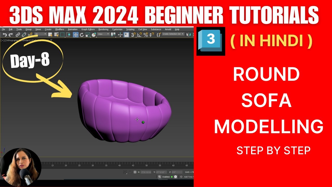 Step By Step Round Sofa Modeling In 3ds Maxрџє 3ds Max 2024 Beginner
