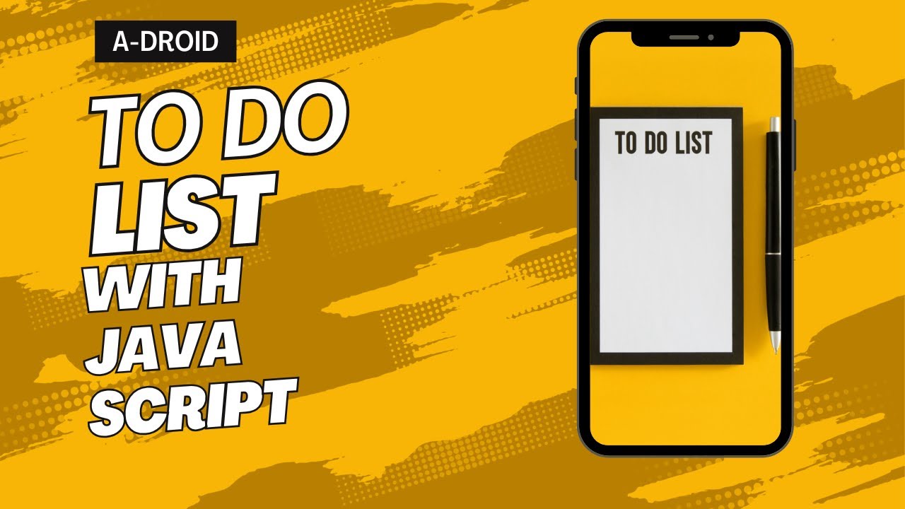To Do List With Javascript Java Script Youtube