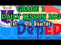 Grade 2 Updated Daily Lesson Log Dll 1st 4th Quarter Ang Guro Mp3 Music ...