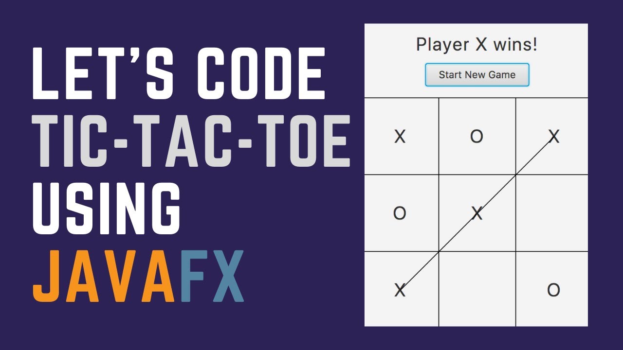 How To Make Tic Tac Toe Game Using Javafx Java Game Development Youtube