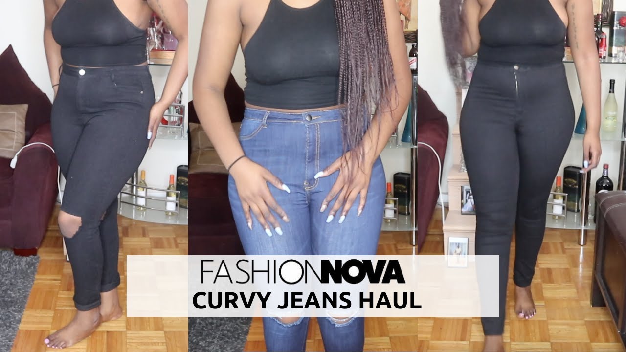 Fashion Nova Curvy Jeans Try On Haul Youtube