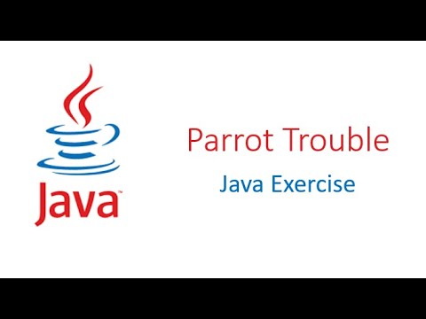 Parrot Trouble Java Exercise Codingbat Youtube