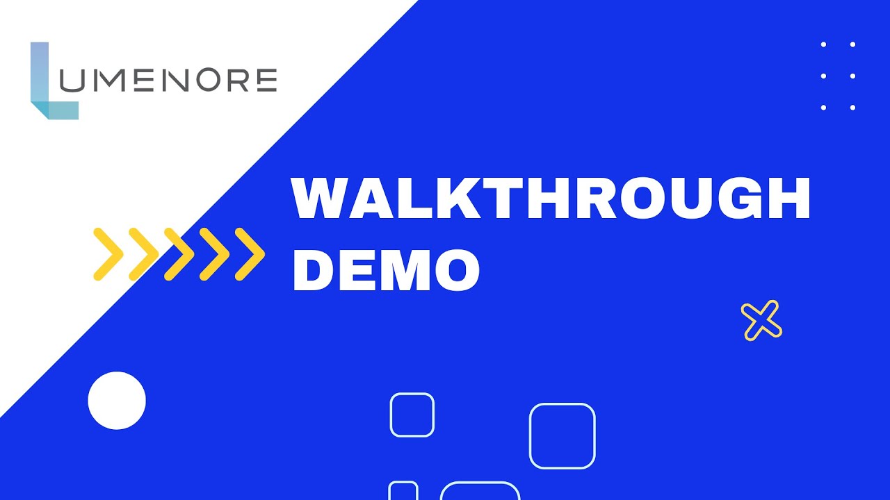 Lumenore Walkthrough Demo Youtube