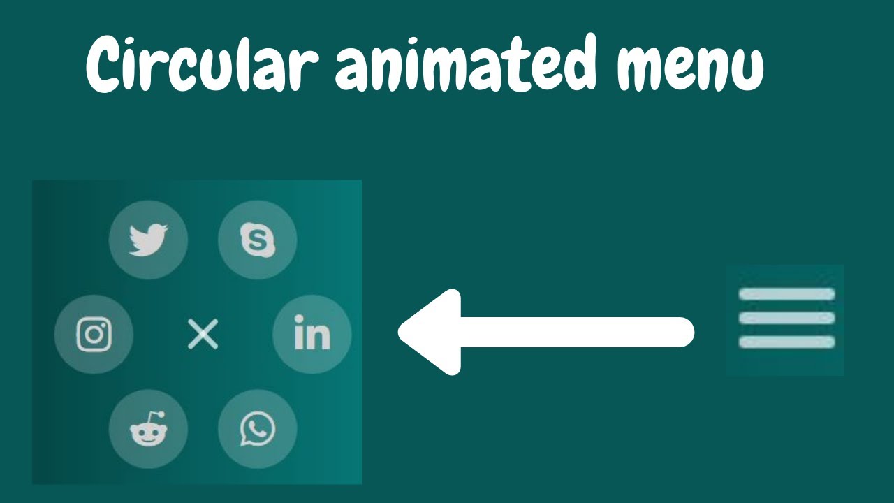 Circular Navbar Menu Using Html And Css 3 Animated Circular Menu