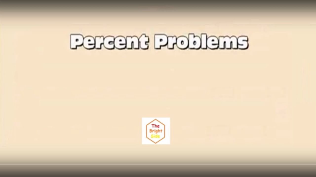 How To Solve Basic Percent Problems