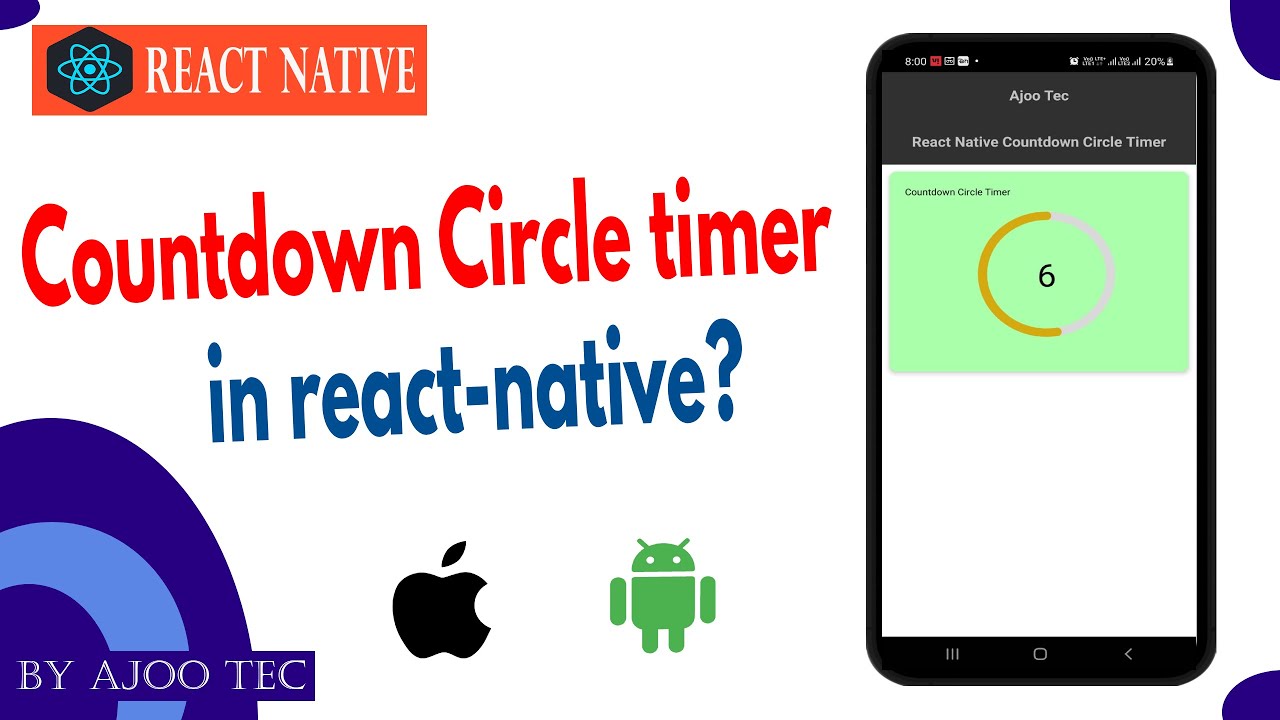 Countdown Circle Timer In React Native In Hindi Youtube