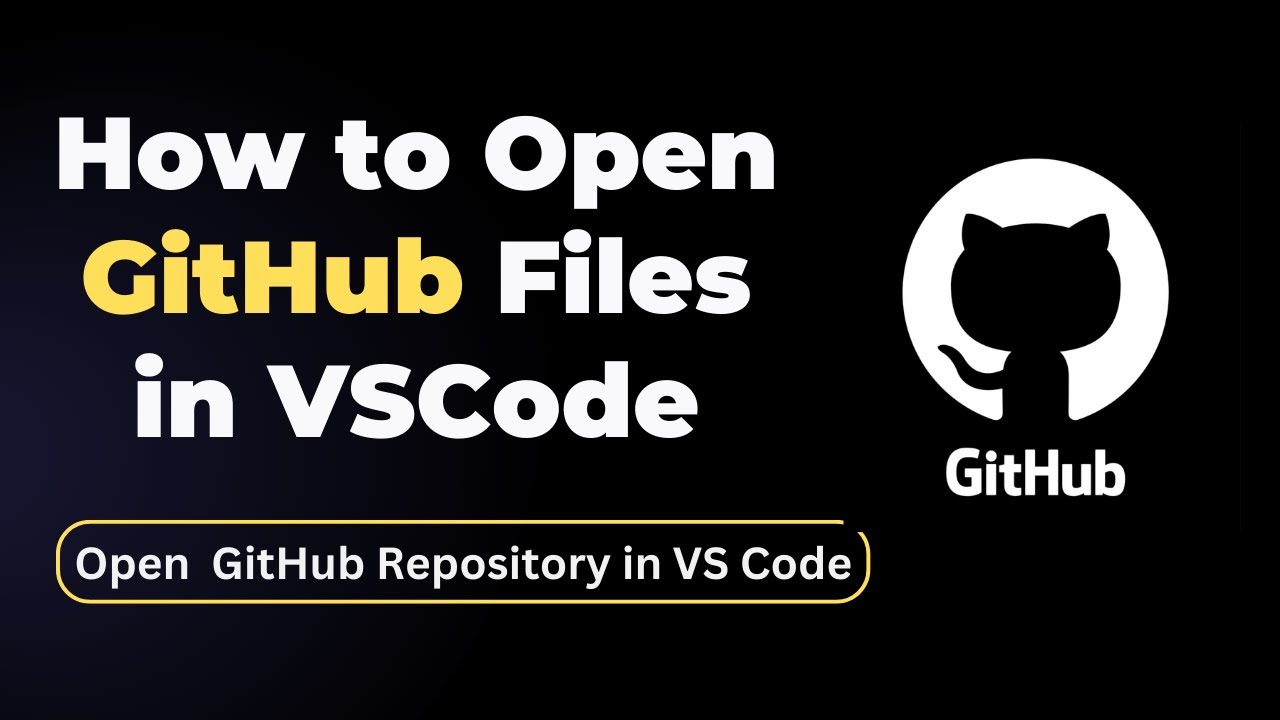 How To Connect Vscode To Github Open Repository In Visual Studio Code